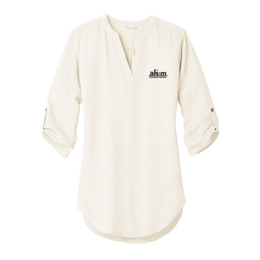 LW701 – Port Authority® Women's 3/4-Sleeve Tunic Blouse - AHM Uniforms ...